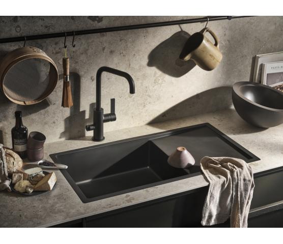 TAPWELL TA8140 KJØKKENVASK 840X400 PVD Black chrome | Tempe VVS