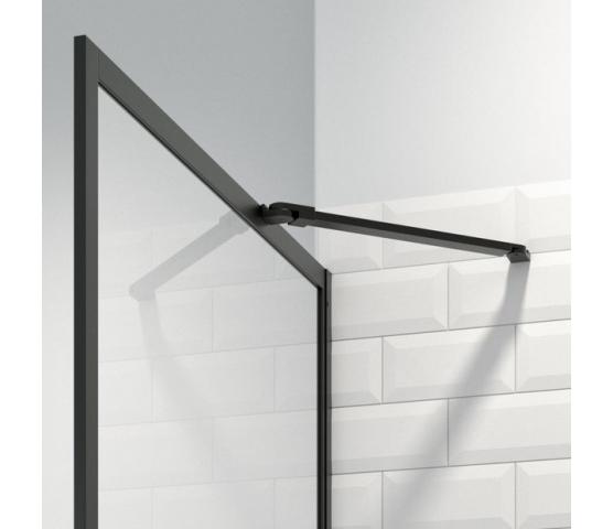 Sealskin Contour 90 walk-in dusjvegg matt sort | Tempe VVS