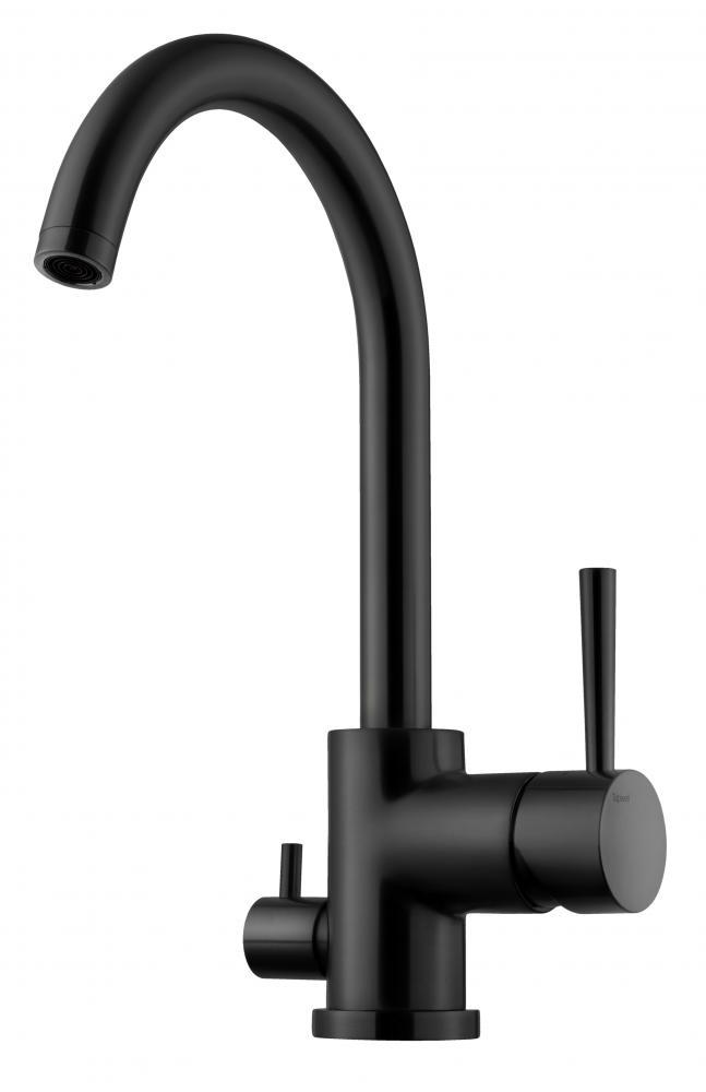 TAPWELL EVO 184 KJØKKENKRAN MED AVSTEGNING MATT SORT | Tempe VVS