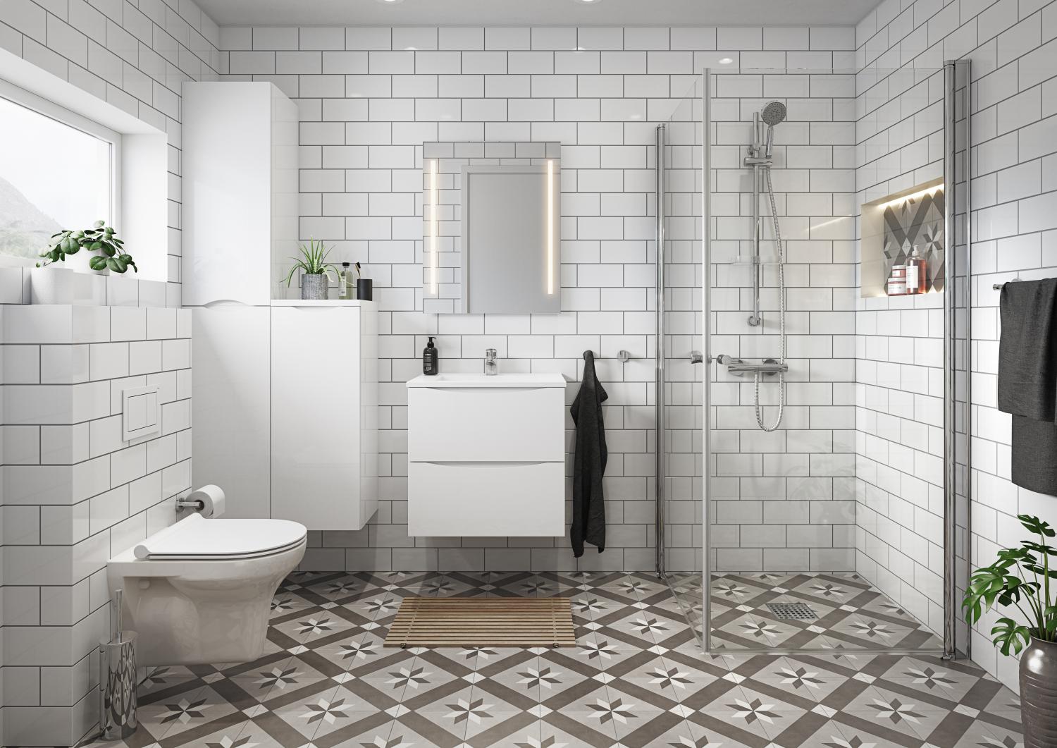 VikingBad Vito med SLIM soft close sete | Tempe VVS