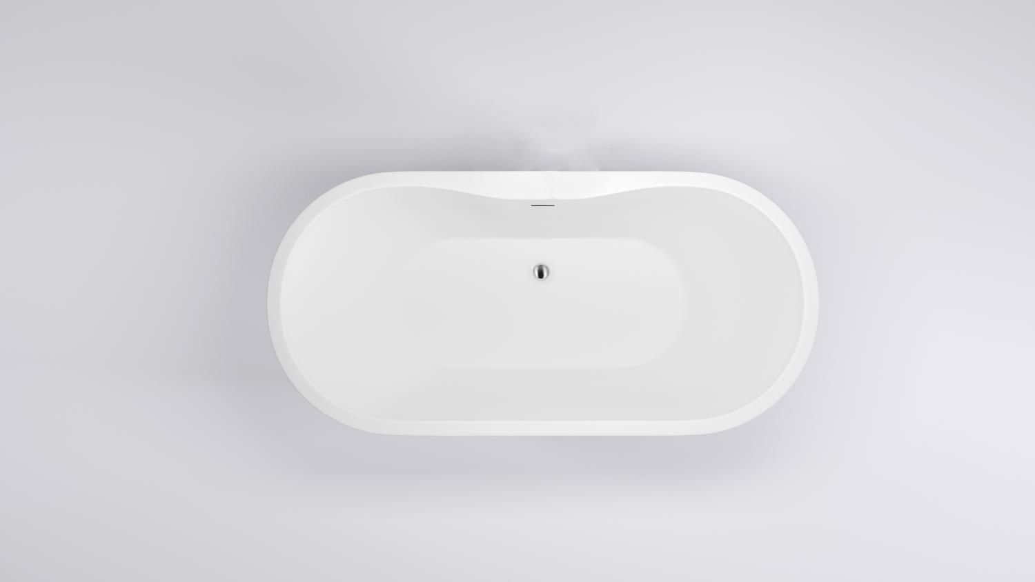 SANIPRO Monza 160X80 badekar hvit matt | Tempe VVS